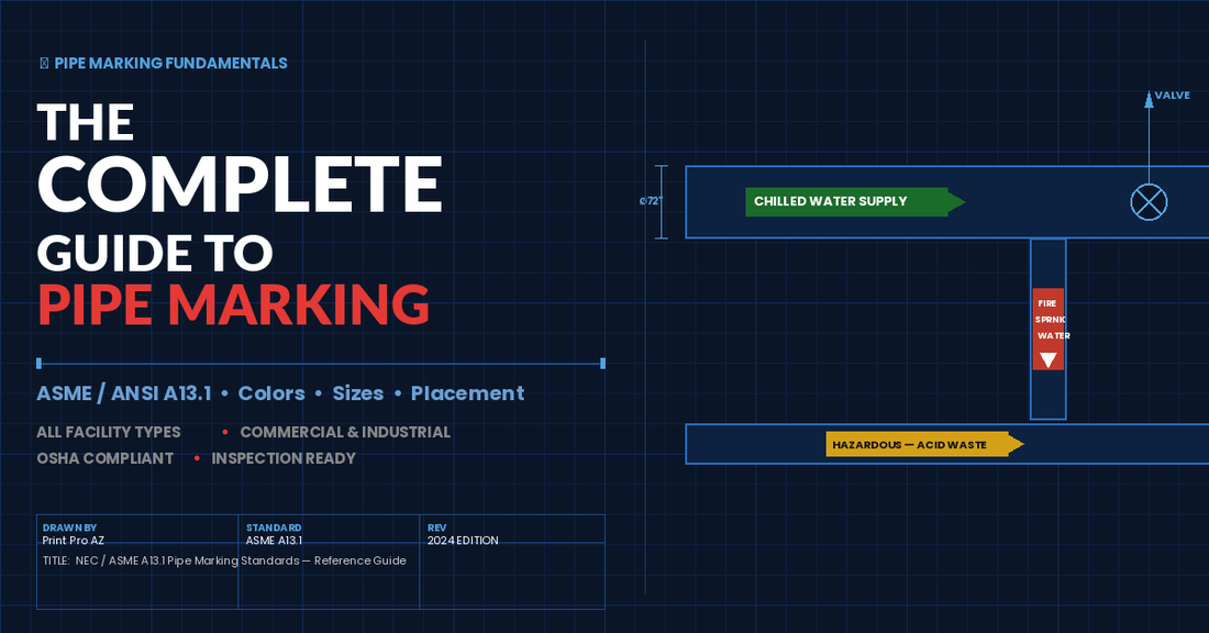 The Complete Guide to Pipe Marking: ASME/ANSI A13.1 Explained