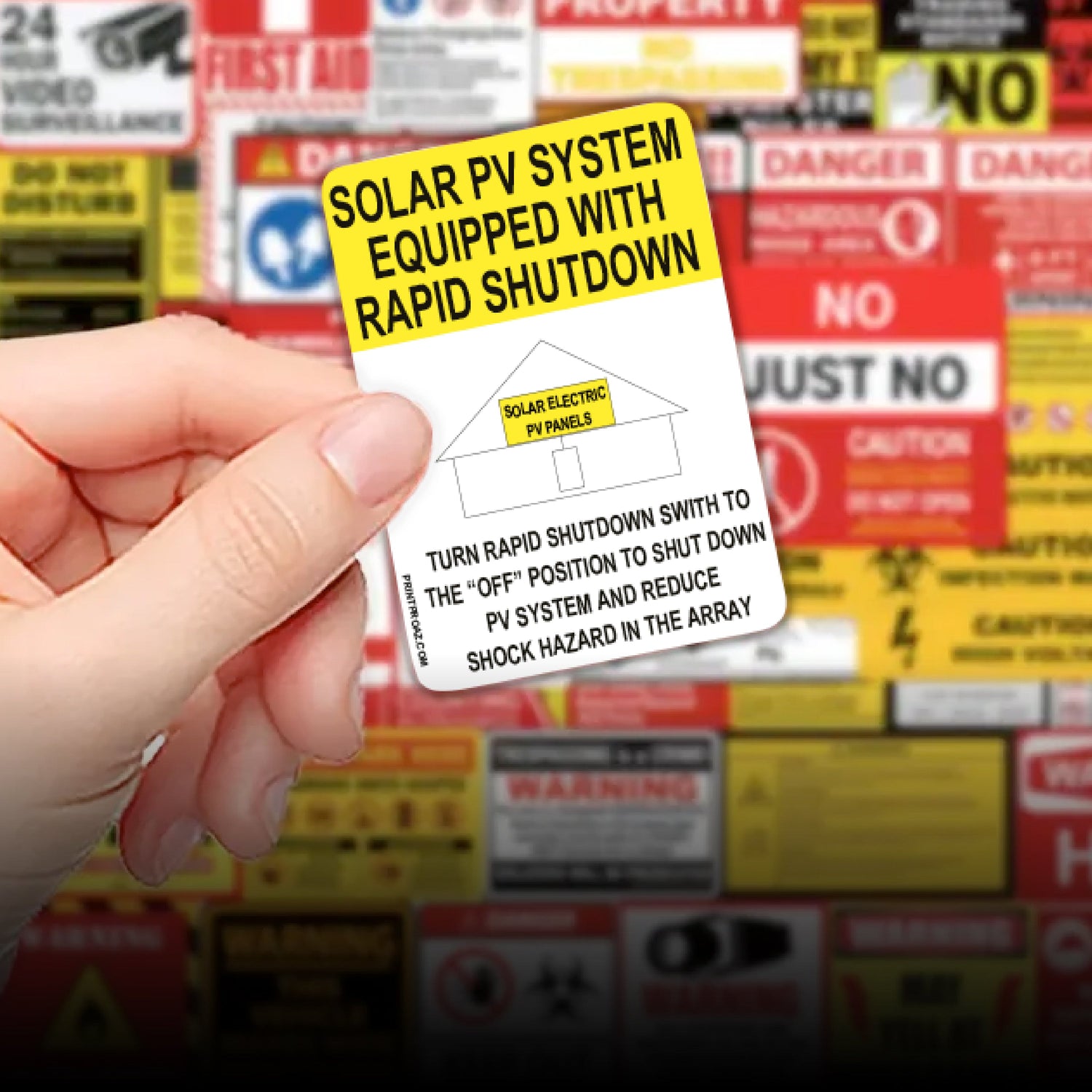 Print Pro AZ: NEC Compliant Solar Tags & Electrical Warning Labels