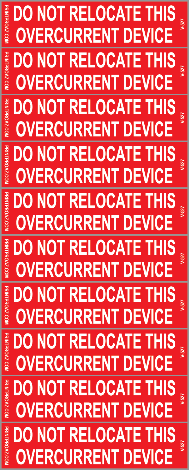 2x.5, X10 Solar Label, Vinyl Decal Solar Labels, V-527